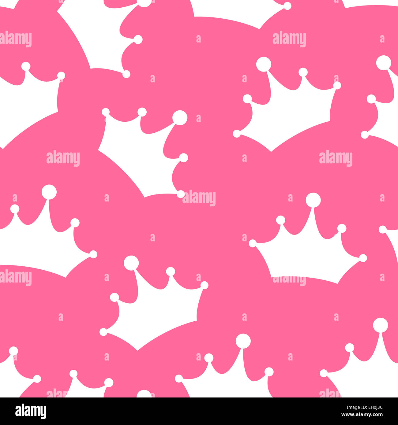 Princess crown pattern seamless hi-res stock photography and images - Alamy