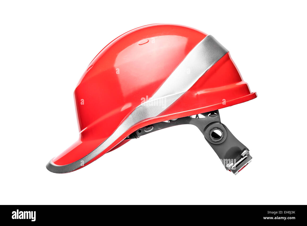 Red safety helmet Stock Photo - Alamy