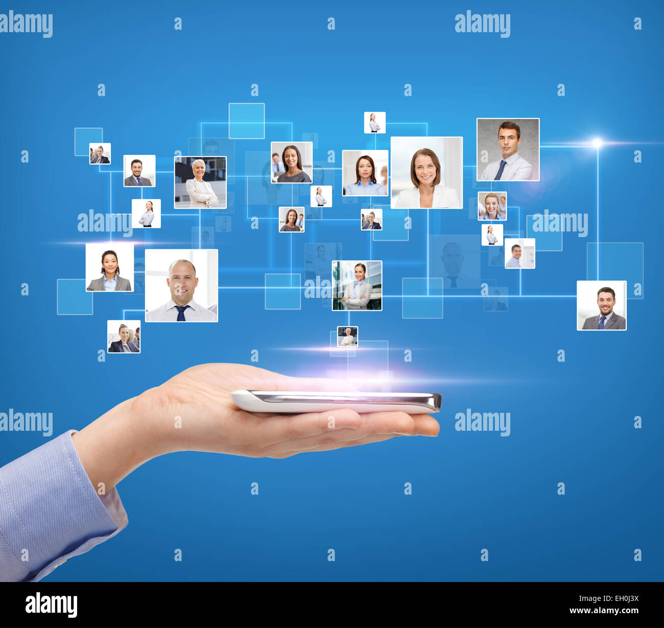 Woman smartphone icons hi-res stock photography and images - Alamy