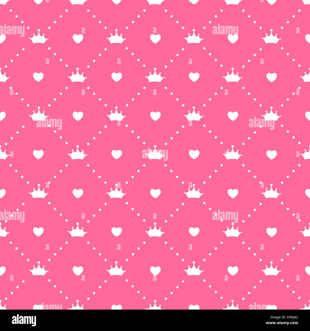 Princess Seamless Pattern Background Vector Illustration Stock Photo ...