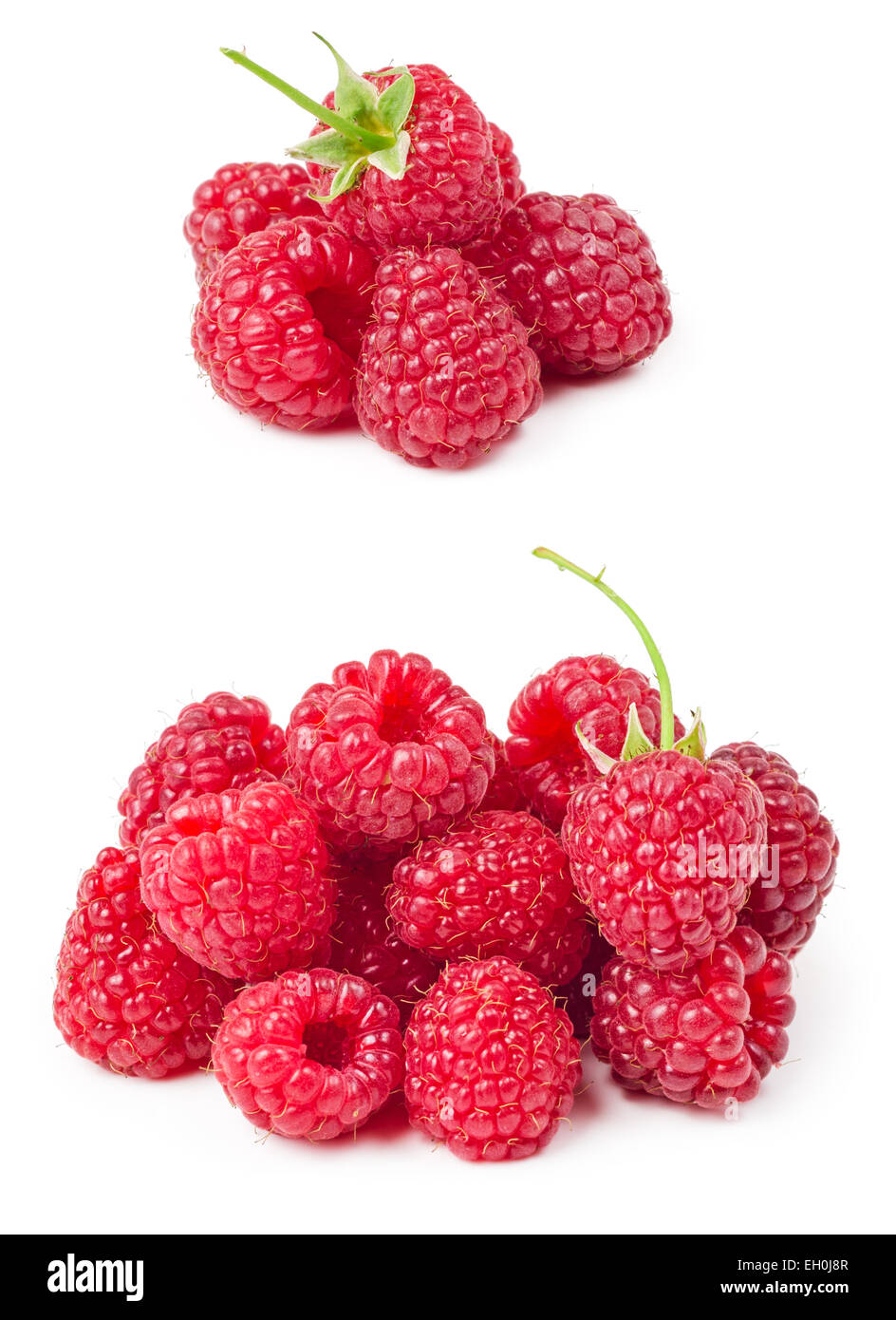 Ripe fresh raspberry isolated on white background Stock Photo - Alamy