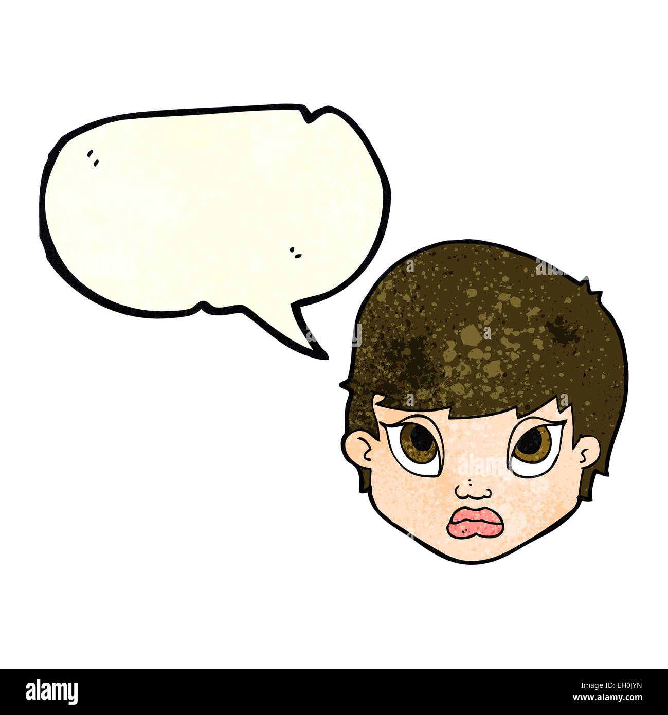 Sulking girl Cut Out Stock Images & Pictures - Alamy