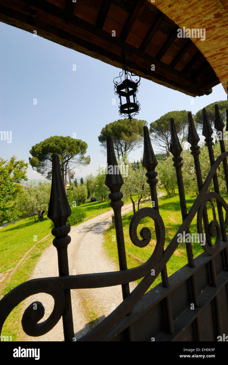 Ornate wrought iron fence hi-res stock photography and images - Alamy