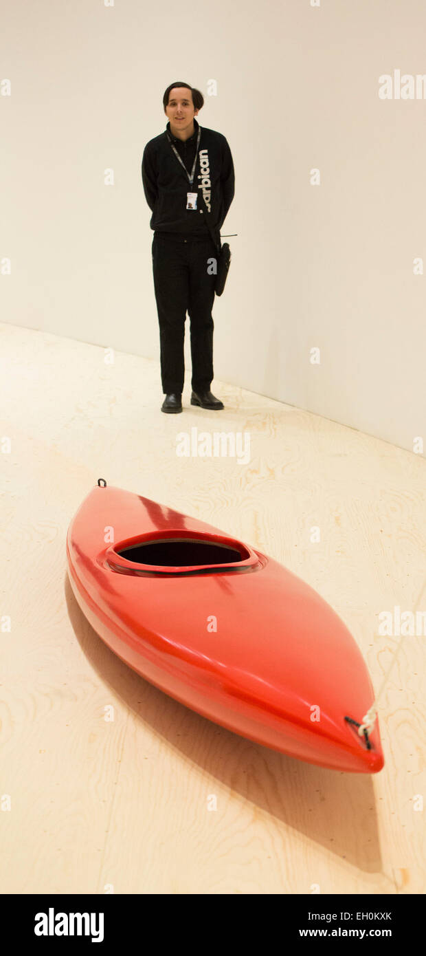 London, UK. 3 March 2015. Swiss artist Roman Signer presents "Slow ...