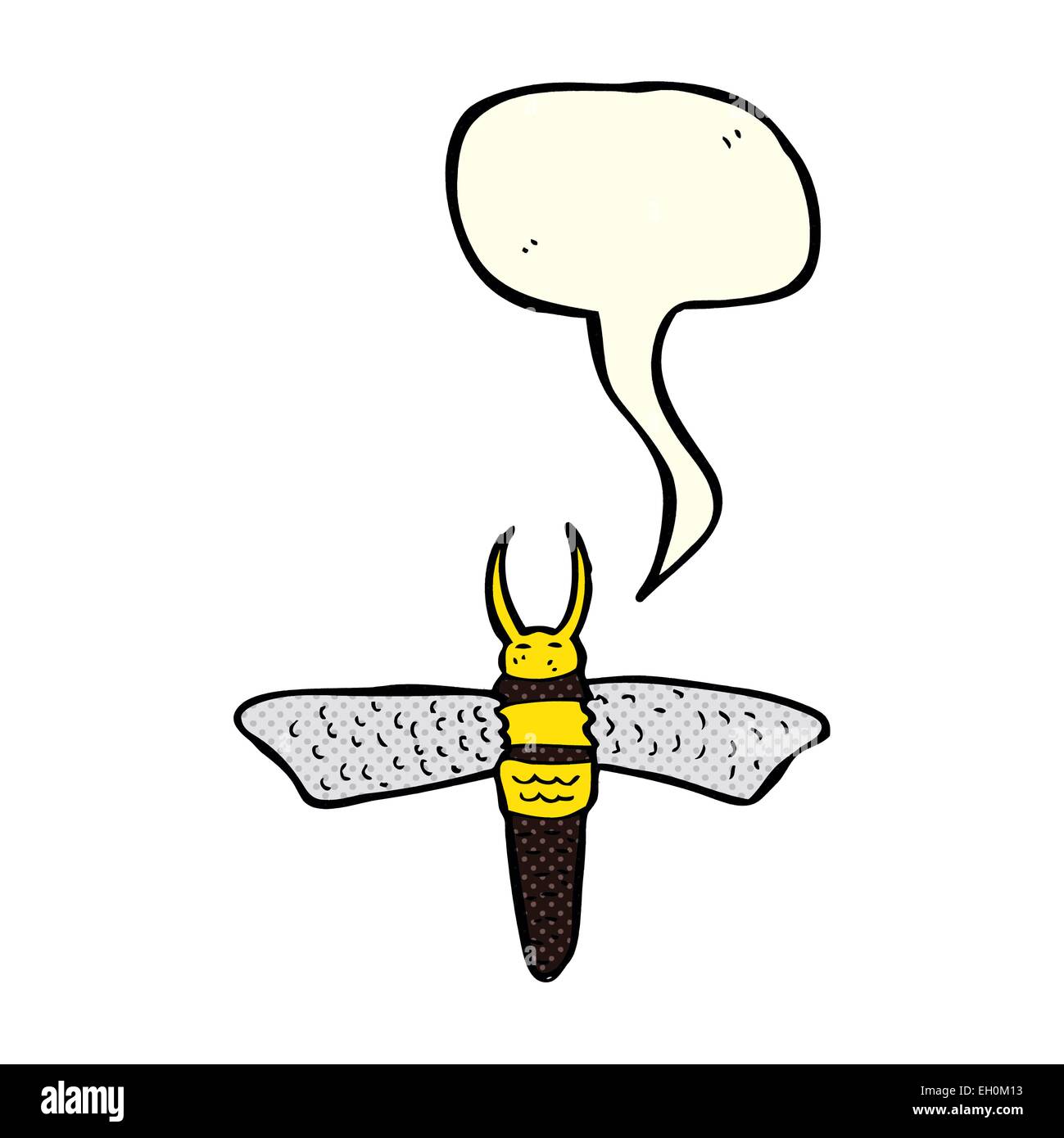 cartoon bug with speech bubble Stock Vector Image & Art - Alamy