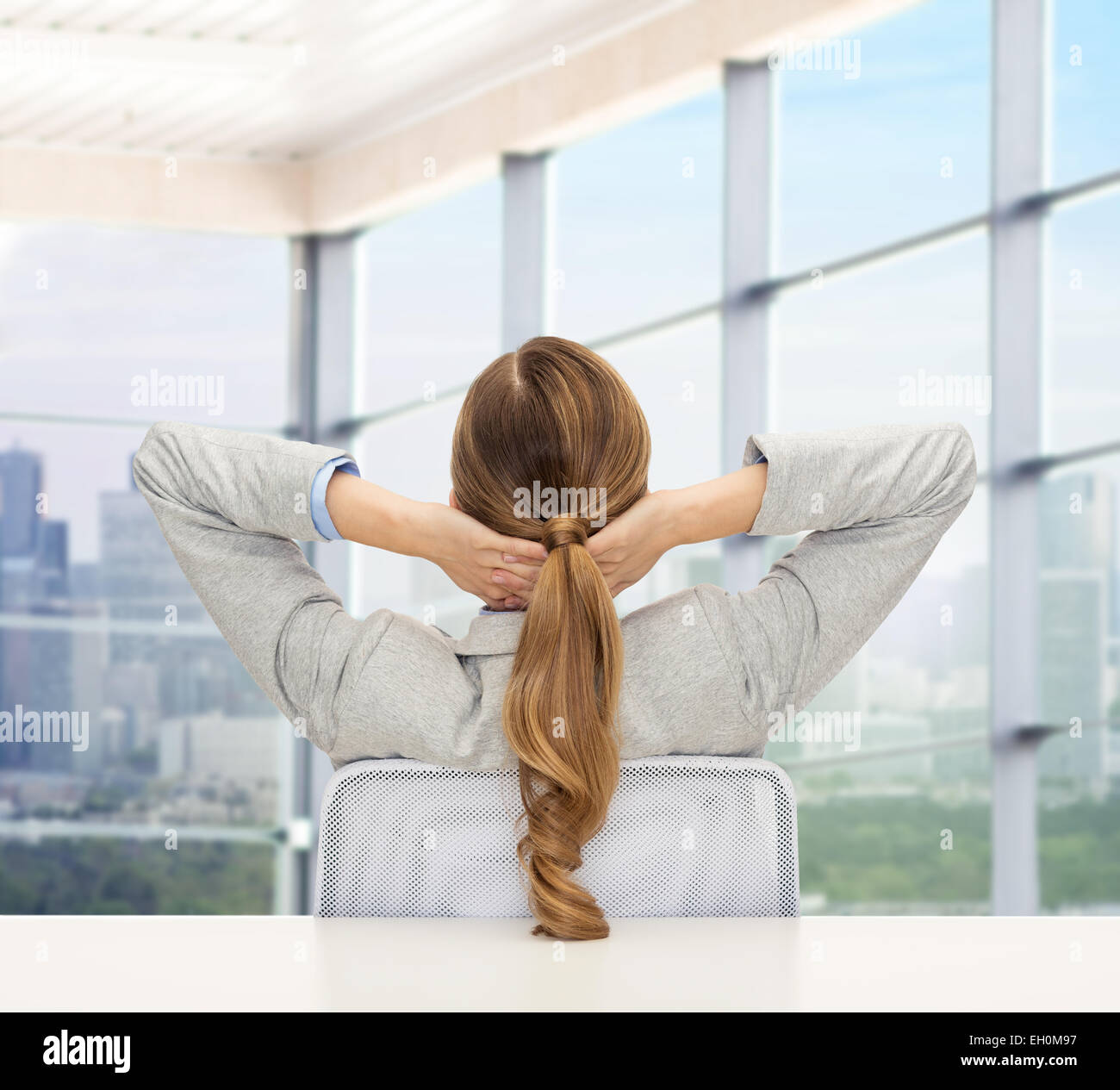 Back view sitting room hi-res stock photography and images - Alamy