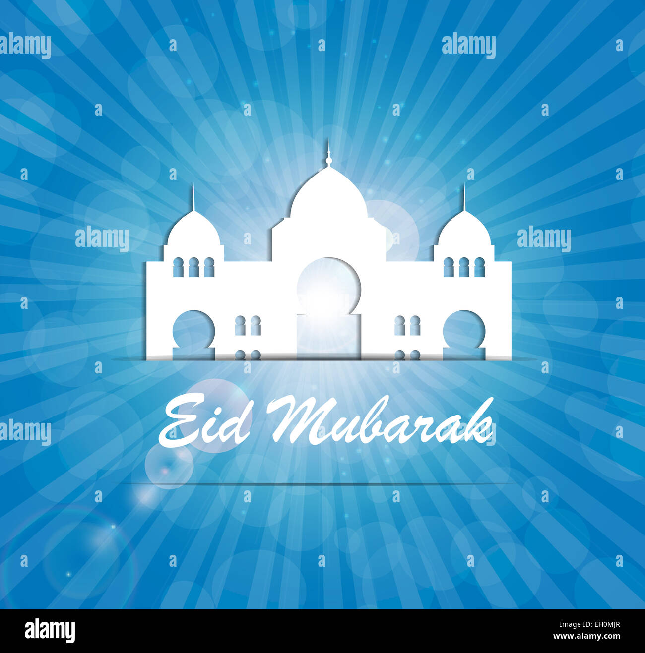 Background for Muslim Community Festival Vector Illustration Stock ...