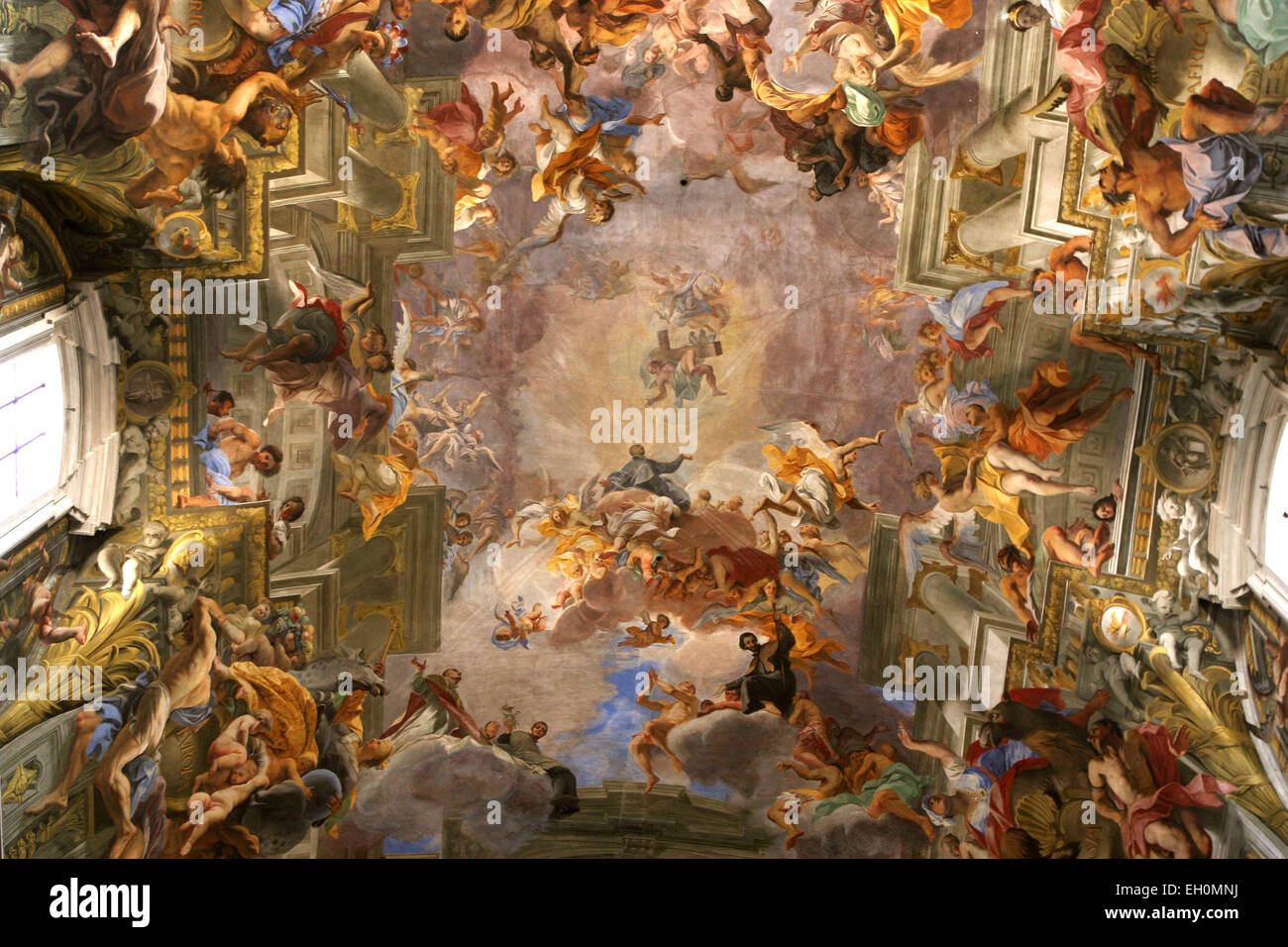 Gesu ceiling rome hi-res stock photography and images - Alamy
