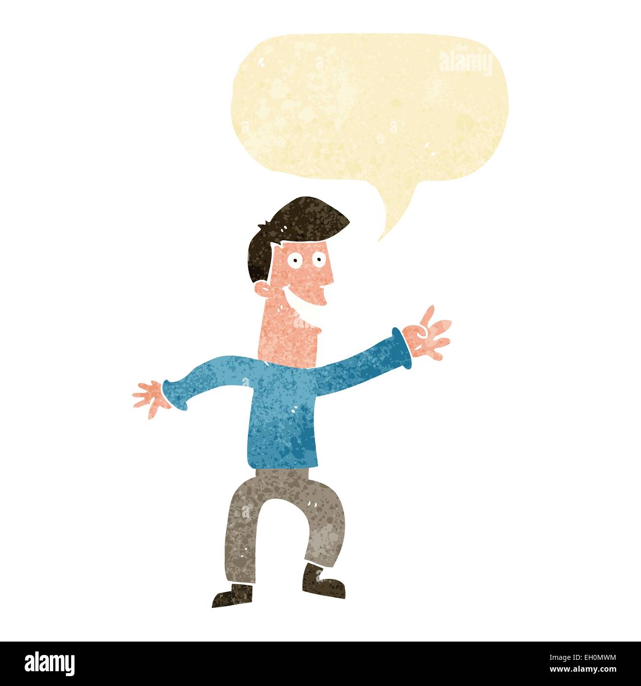 Cartoon dancing man speech hi-res stock photography and images - Alamy