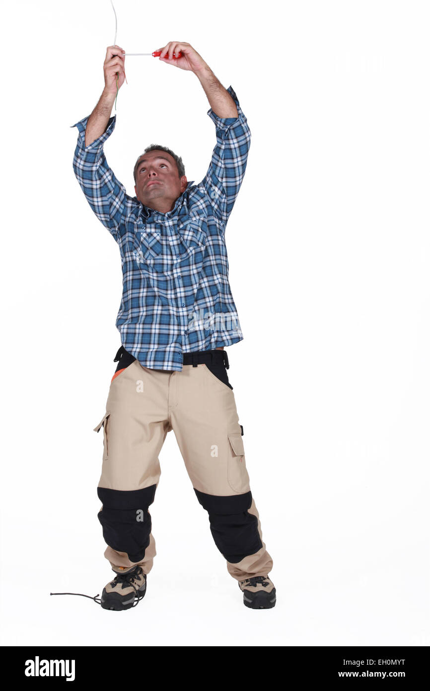 Man being electrocuted hi-res stock photography and images - Alamy