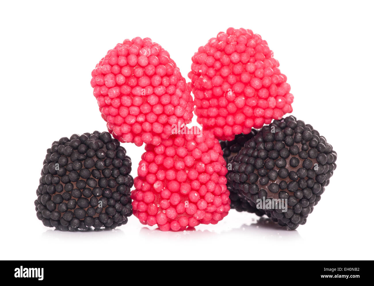 blackberry and raspberry sweets cutout Stock Photo - Alamy
