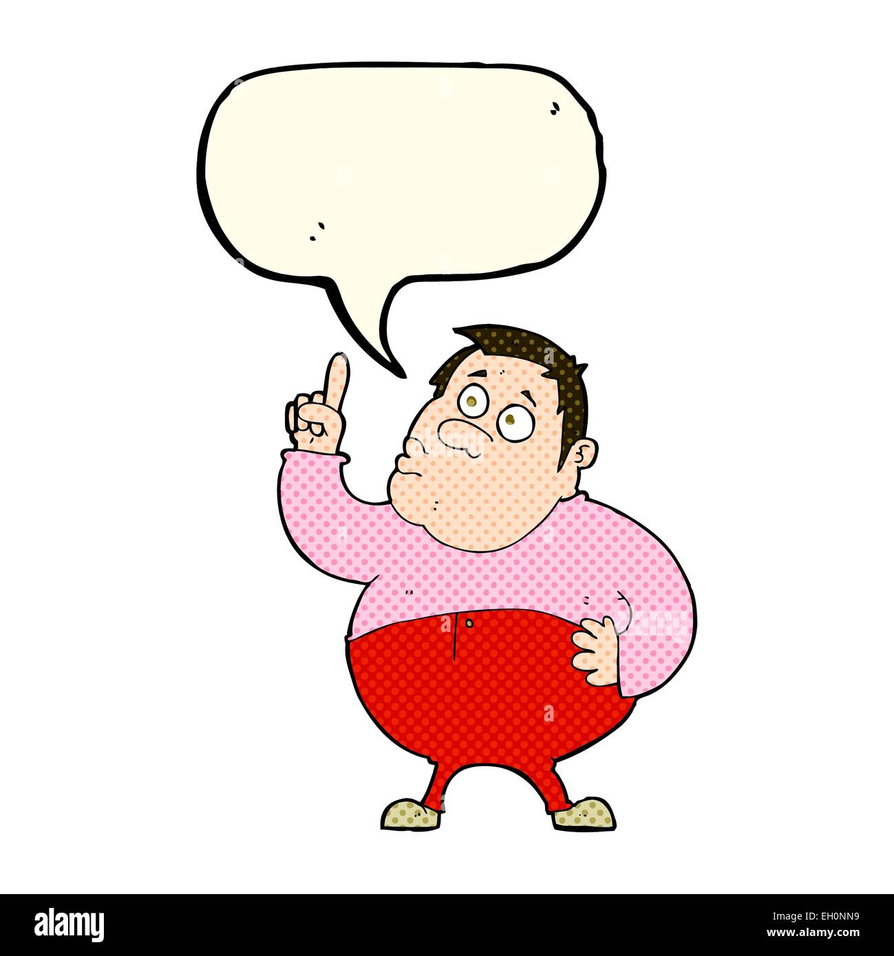 cartoon man asking question with speech bubble Stock Vector Image & Art ...