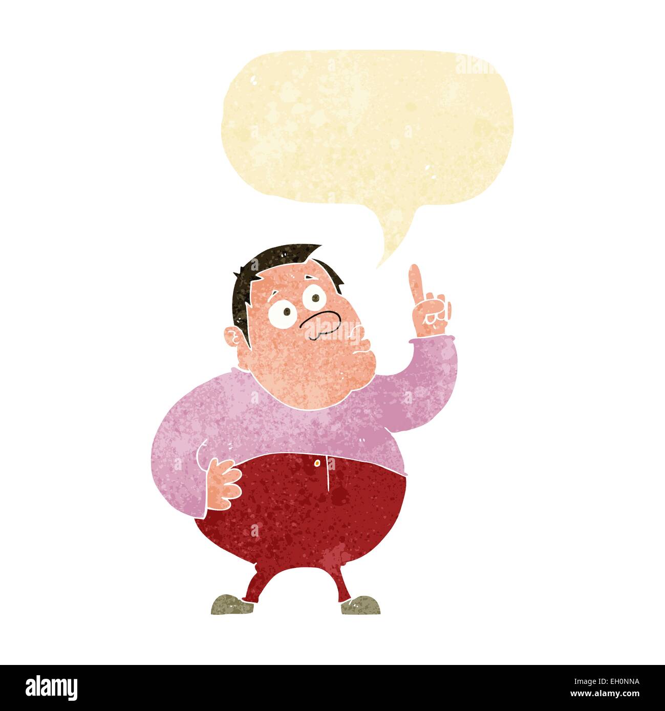 Cartoon man asking question bubble Stock Vector Images - Alamy