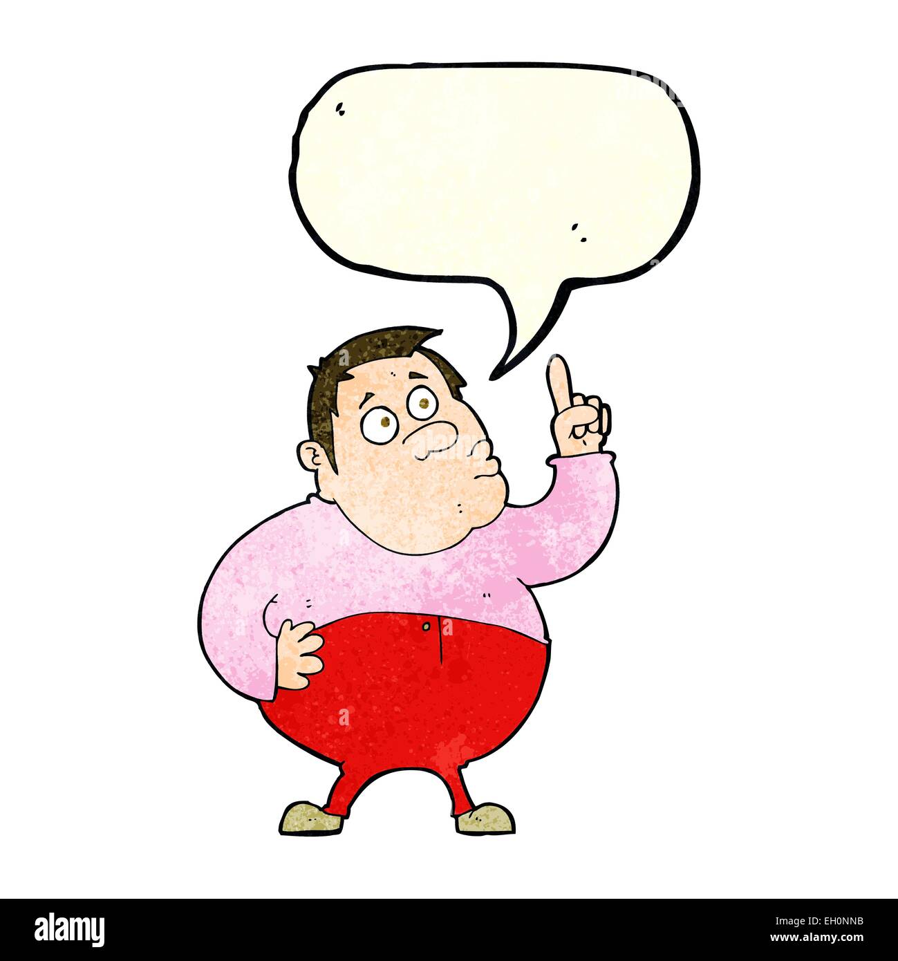 cartoon man asking question with speech bubble Stock Vector Image & Art ...