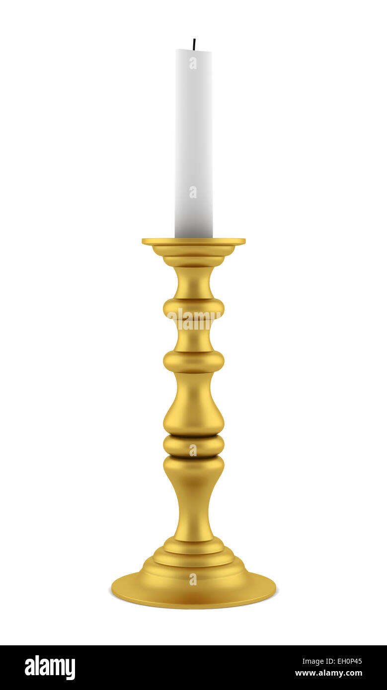 Golden candlestick hi-res stock photography and images - Alamy