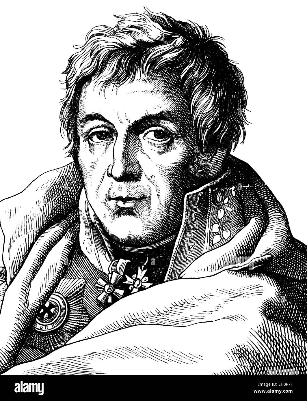 Digital improved image of David Gerhard von Scharnhorst, Prussian ...