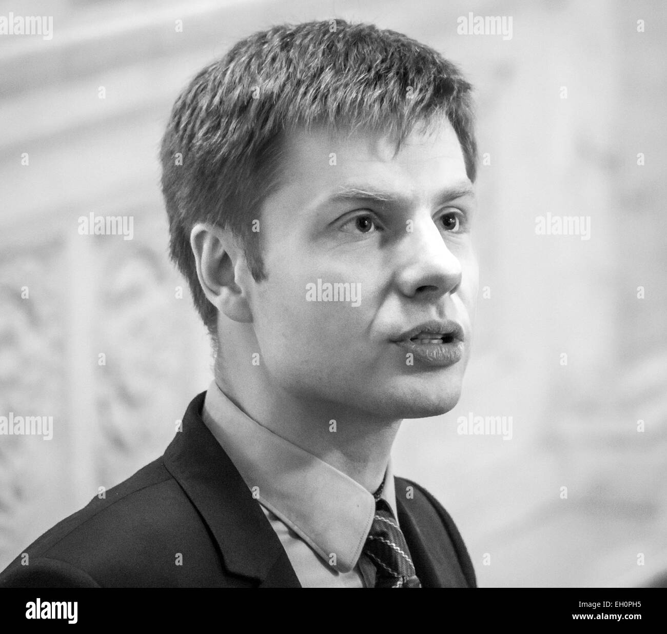 March 3, 2015 - Ukrainian MP Alex Goncharenko © Igor Golovniov/ZUMA ...