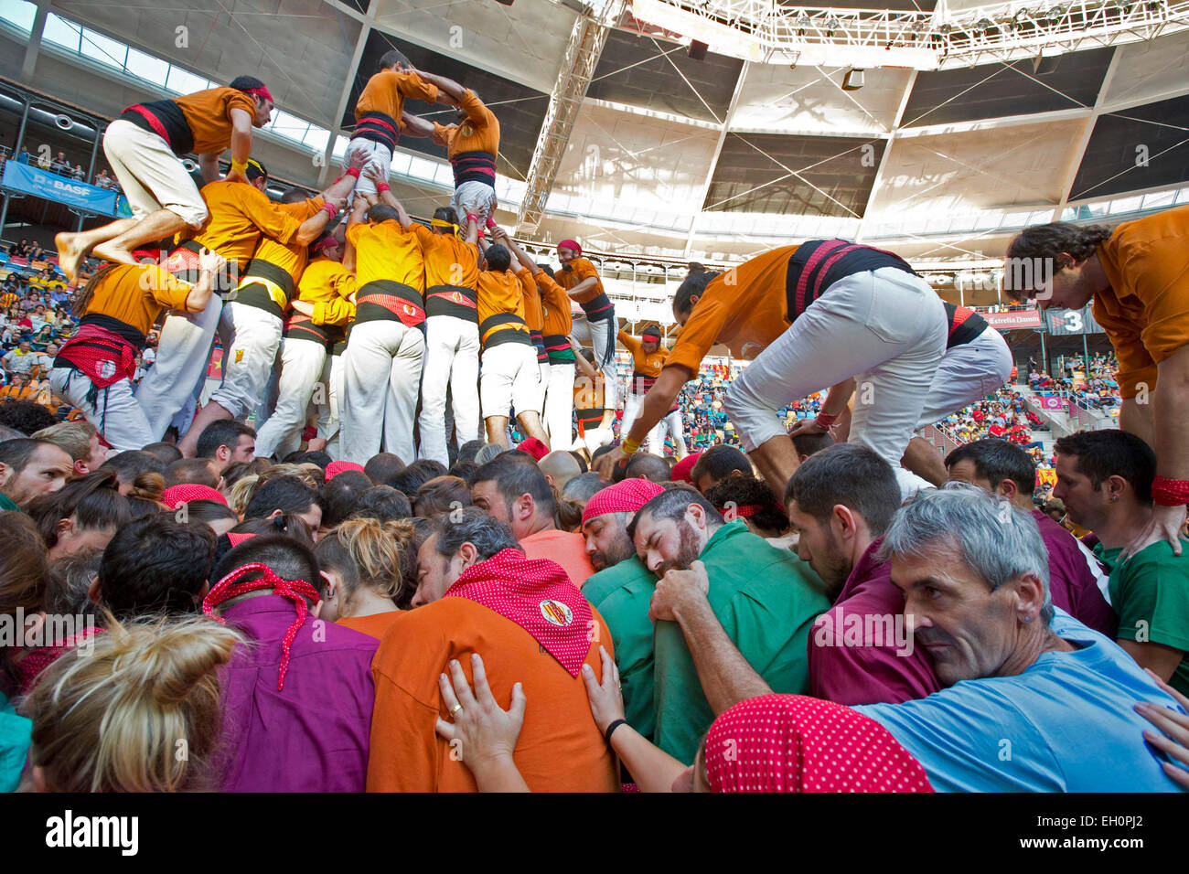 THE XXV CONTEST OF CASTELLS, TARRAGONA, SPAIN Stock Photo - Alamy