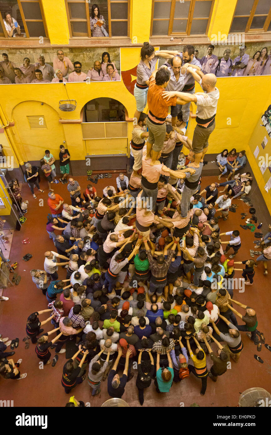 THE XXV CONTEST OF CASTELLS, TARRAGONA, SPAIN Stock Photo - Alamy