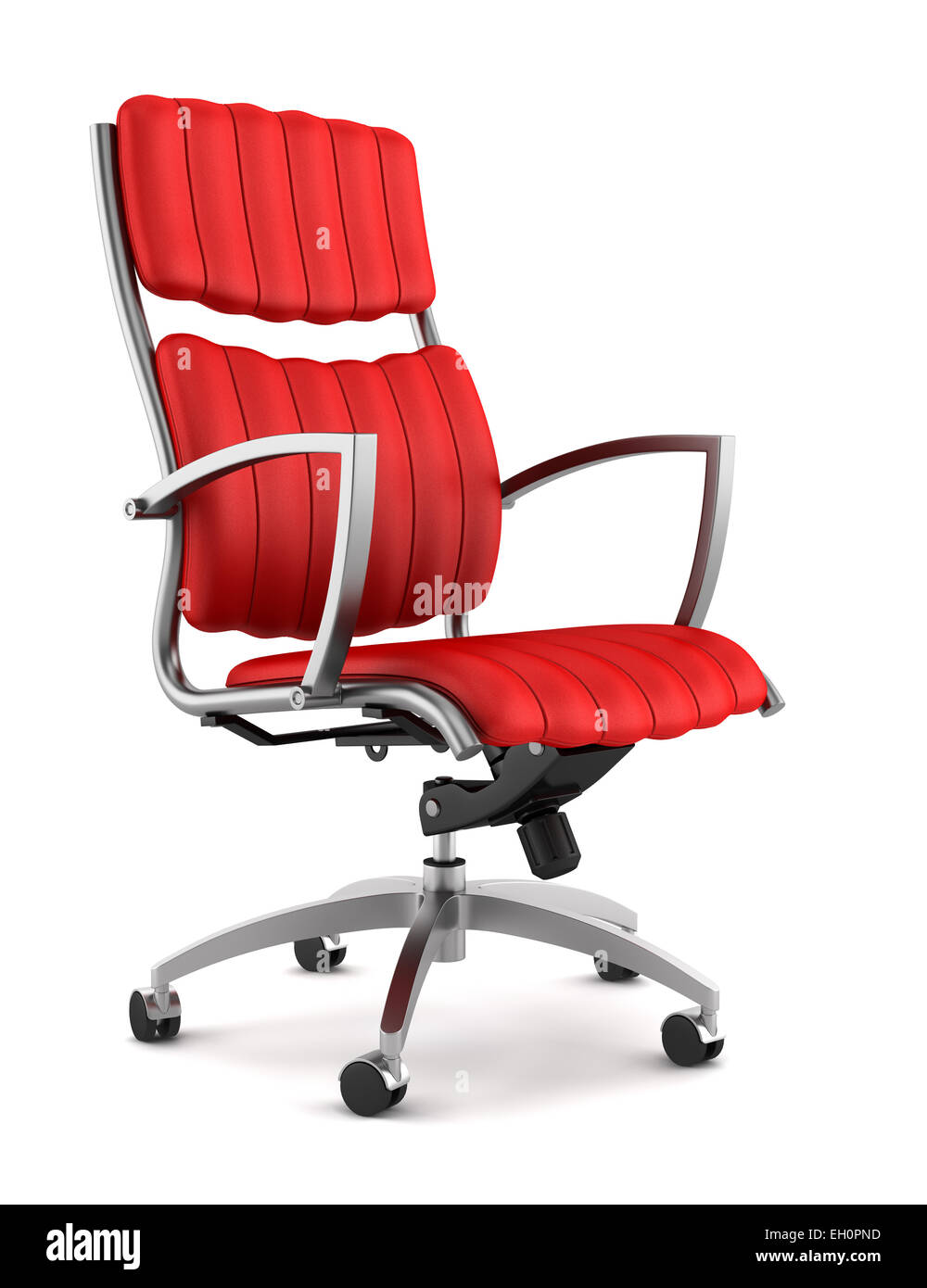 modern red office chair isolated on white background Stock Photo - Alamy