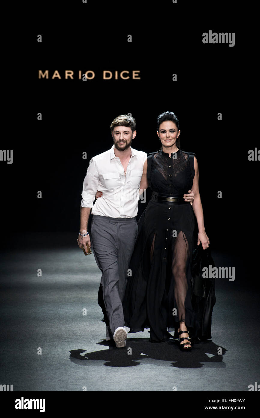 Milan, Fashion week, Mario Dice and Maria Grazia Cuccinotta Stock Photo ...