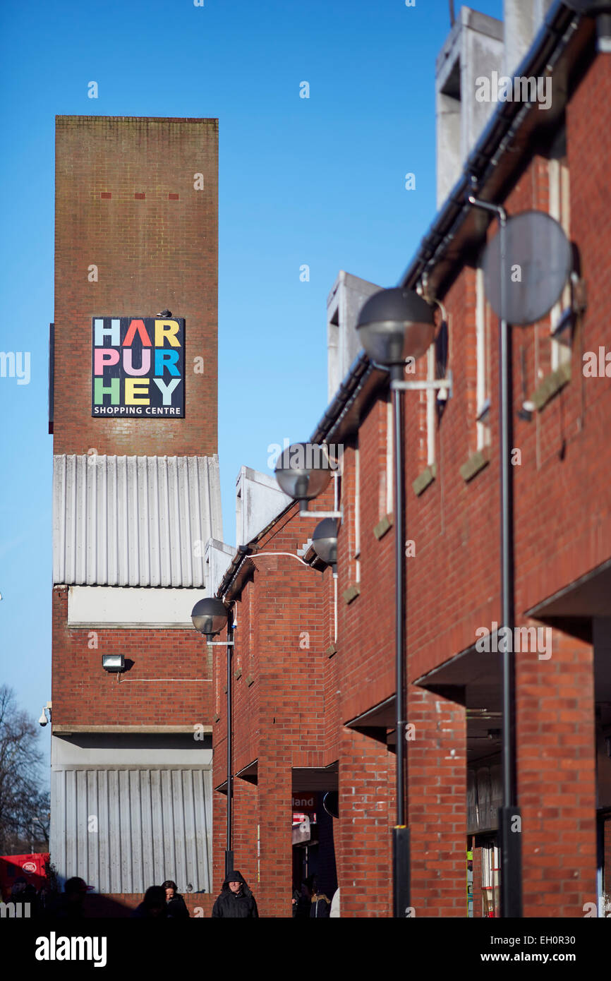 Street view of Harpurhey shopping centre North Manchester Stock Photo ...