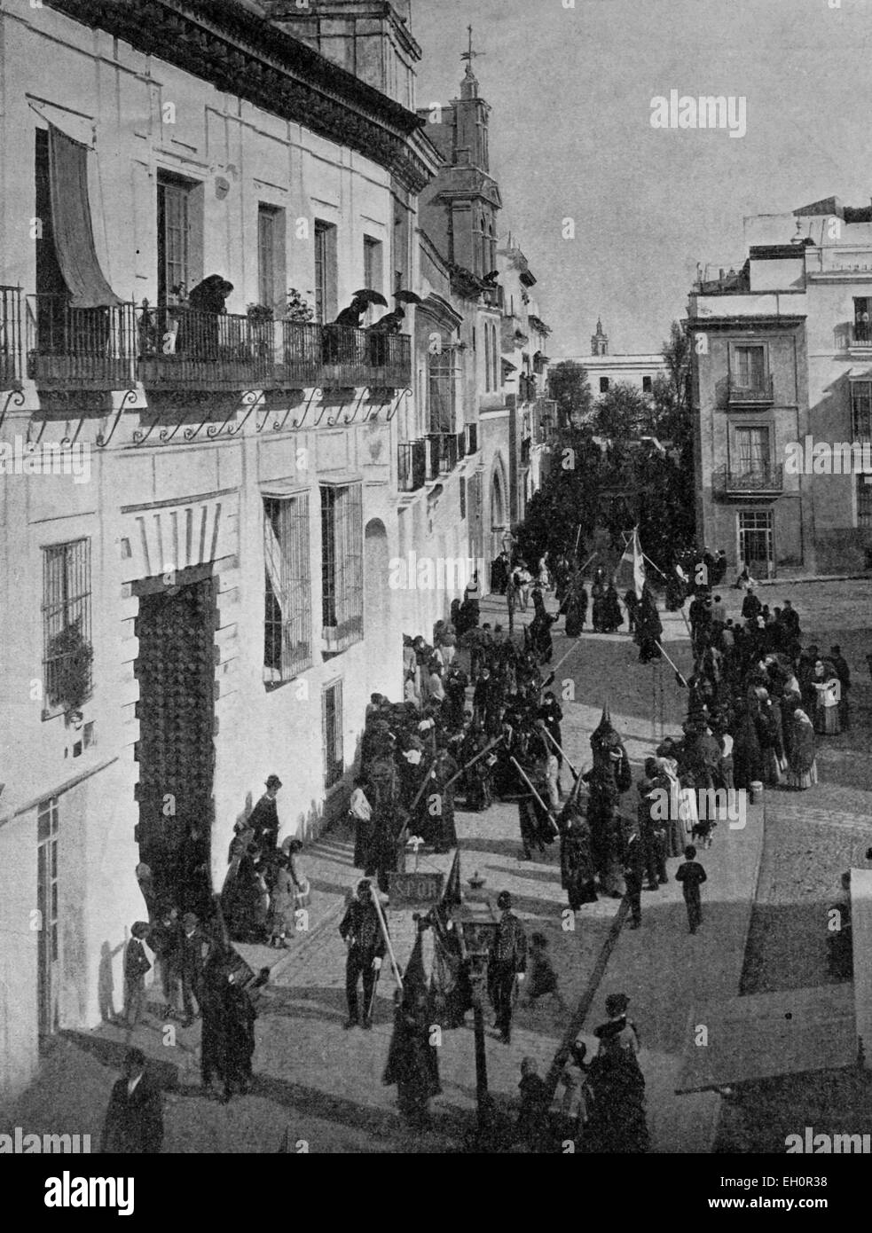 Procession seville spain Black and White Stock Photos & Images - Alamy
