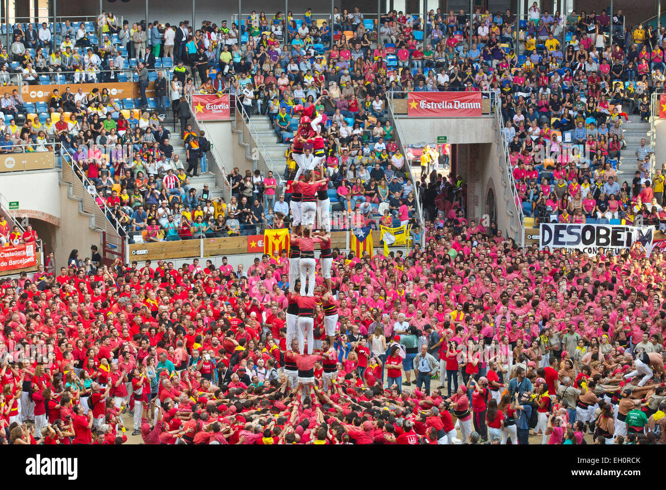 THE XXV CONTEST OF CASTELLS, TARRAGONA, SPAIN Stock Photo - Alamy