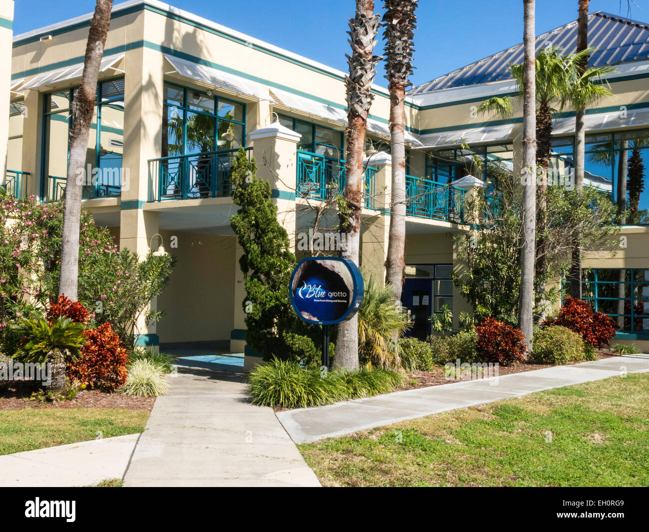 Blue Grotto Restaurant and Dock, Daytona Beach, Florida, USA Stock ...