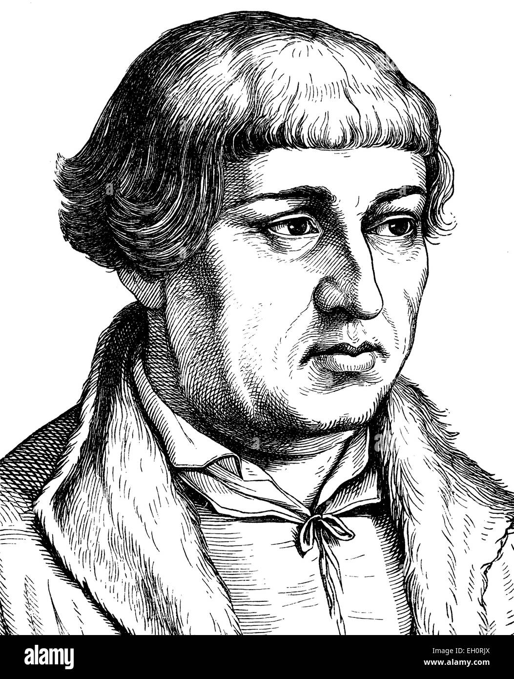 Digital improved image of Johannes Bugenhagen, 1485 - 1558, reformer ...