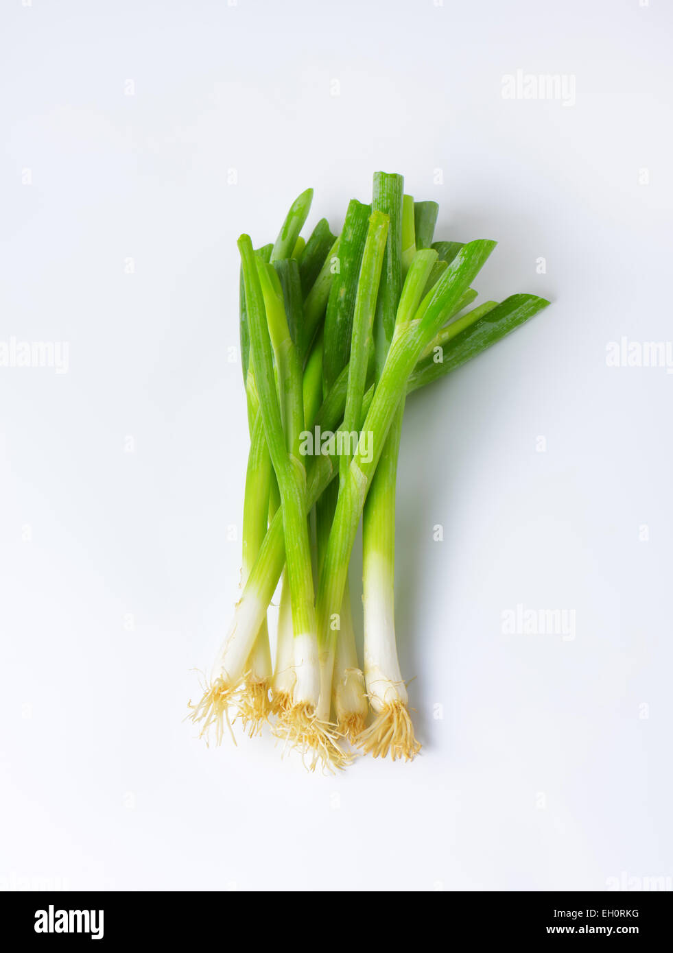 Bundle of fresh green onions Stock Photo - Alamy
