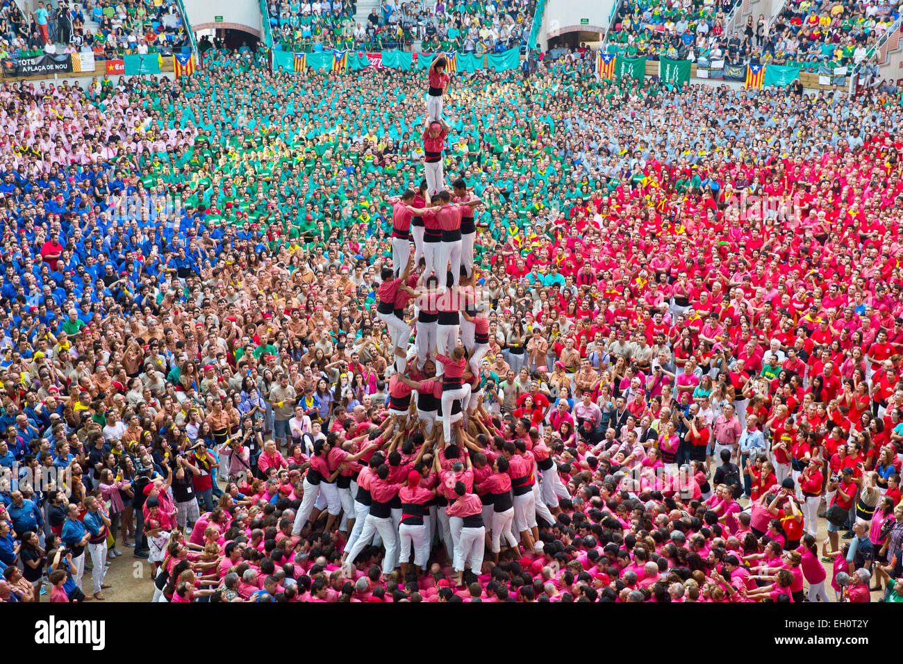 THE XXV CONTEST OF CASTELLS, TARRAGONA, SPAIN Stock Photo - Alamy