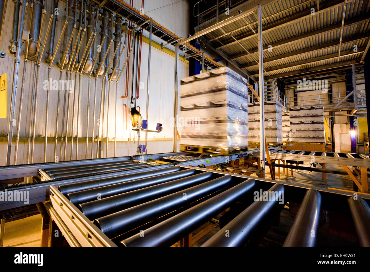 A UK cold store 2010: All items stored at minus 20 degrees centegrade ...