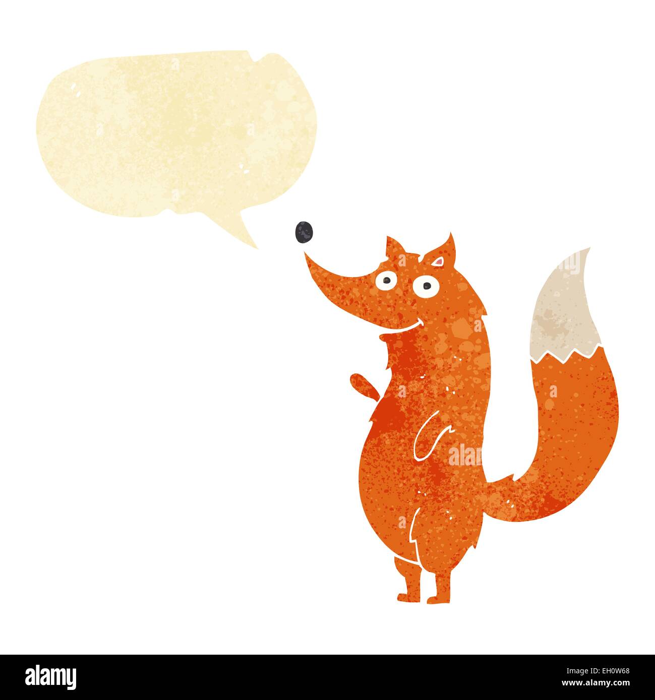 Happy cartoon fox waving smiling hi-res stock photography and images ...