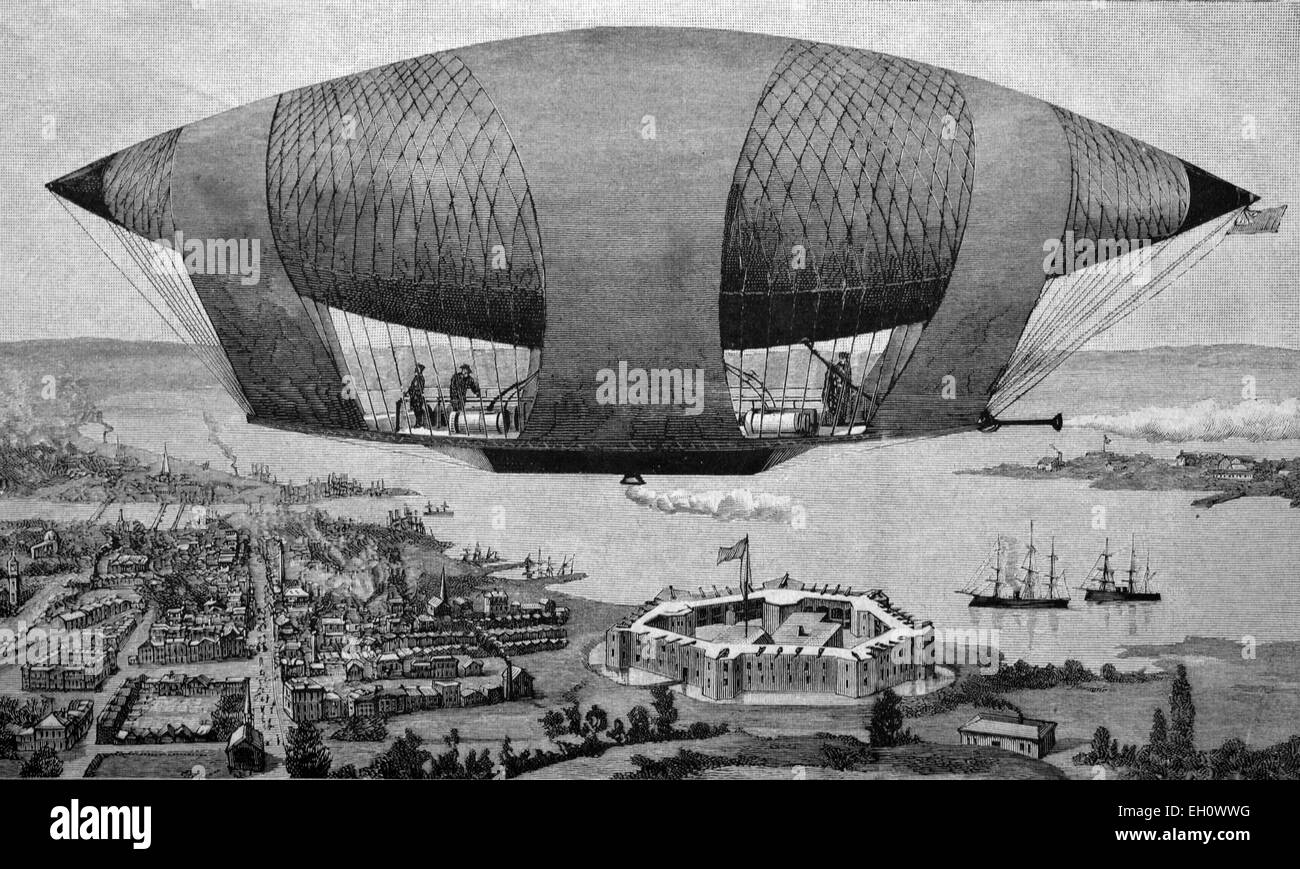Steerable war balloon to destroy strongholds using dynamite, General ...