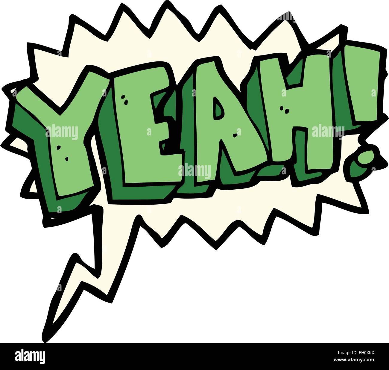 Cartoon yeah shout hi-res stock photography and images - Alamy