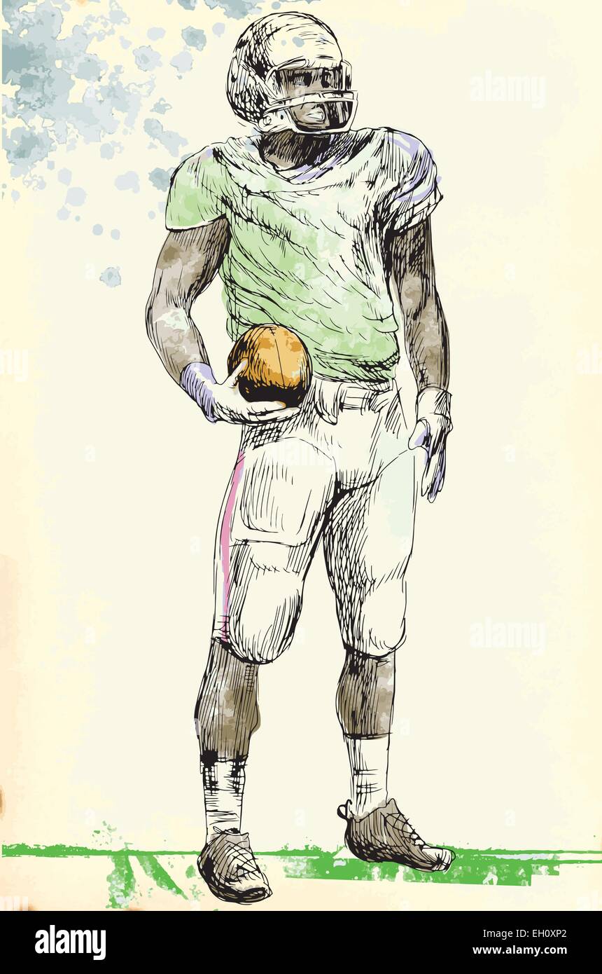 An hand drawn colored illustration ( plus line art layers) - American ...