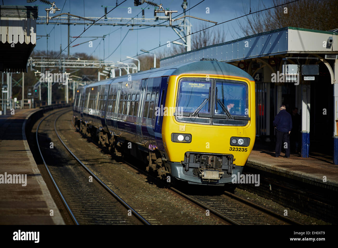 Railway units Local stopping trains at Wilmslow railway station Stock ...