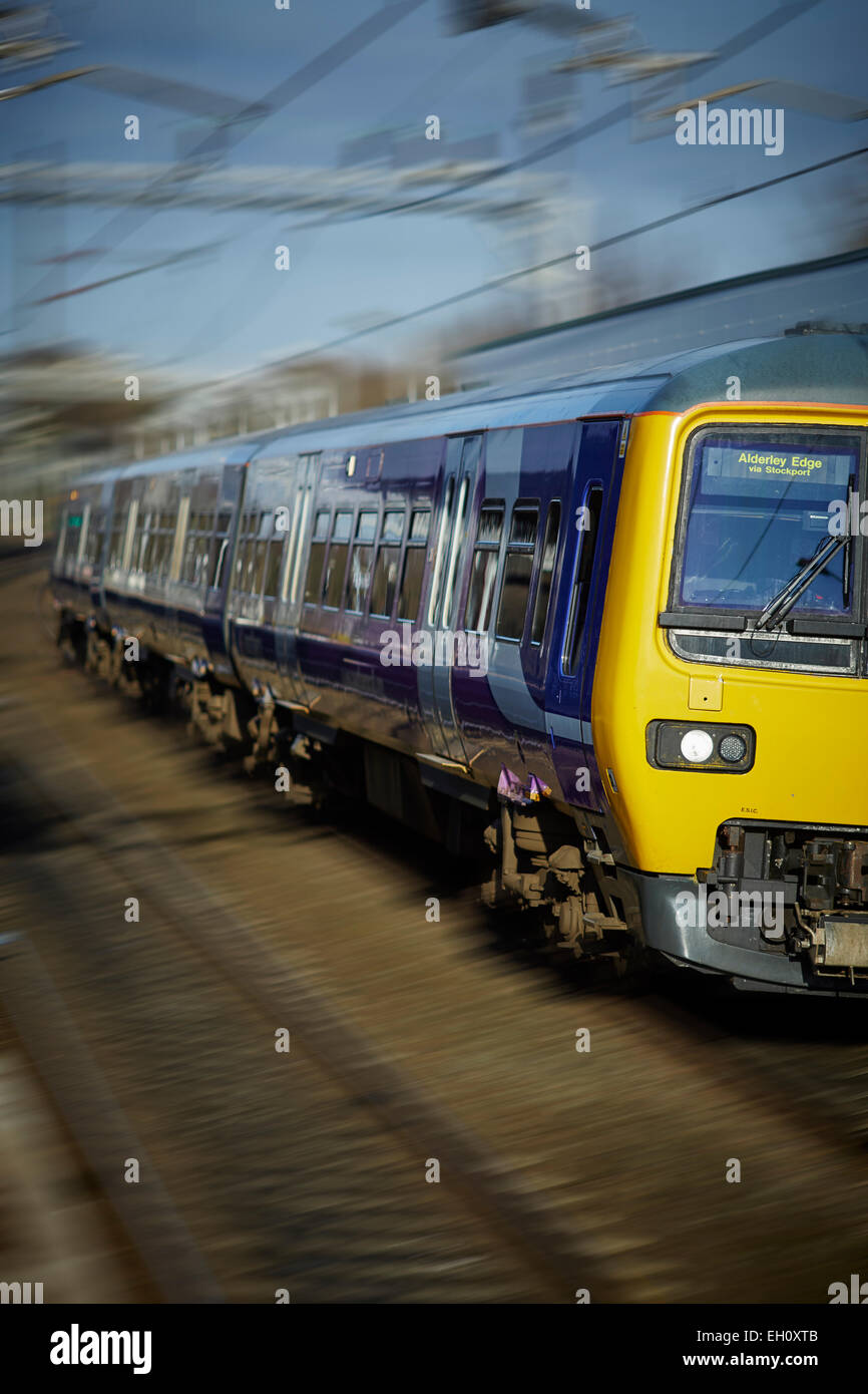 Railway units Local stopping trains at Wilmslow railway station Stock ...