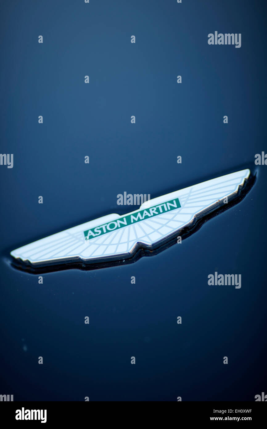 Aston Martin bonnet sign Stock Photo - Alamy