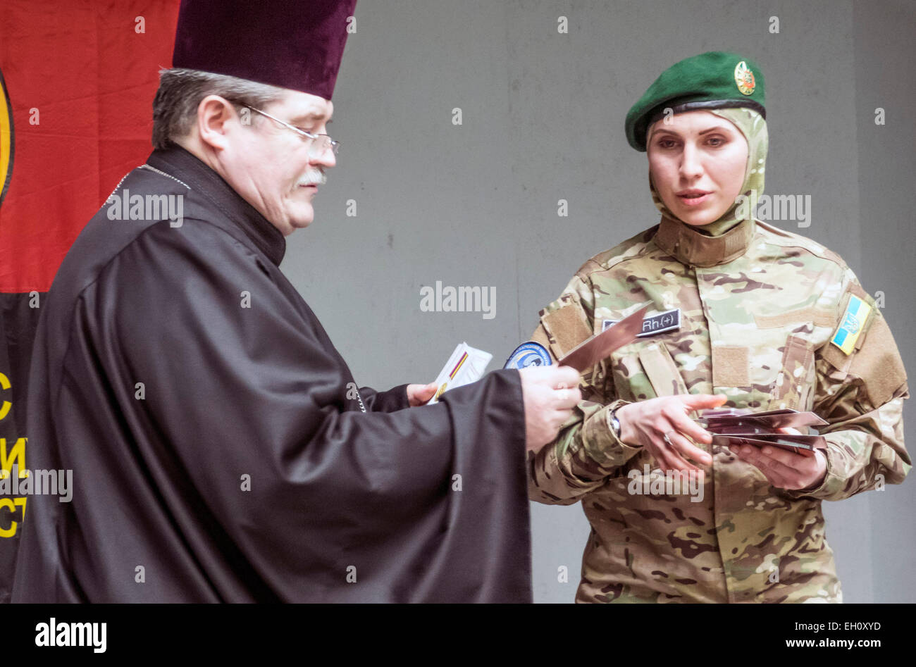 Kiev, Ukraine. 04th Mar, 2015. Medal "For the sacrifice and love for ...