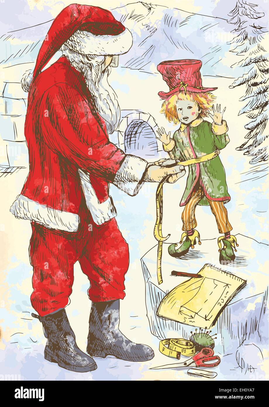 Santa suite Stock Vector Images - Alamy