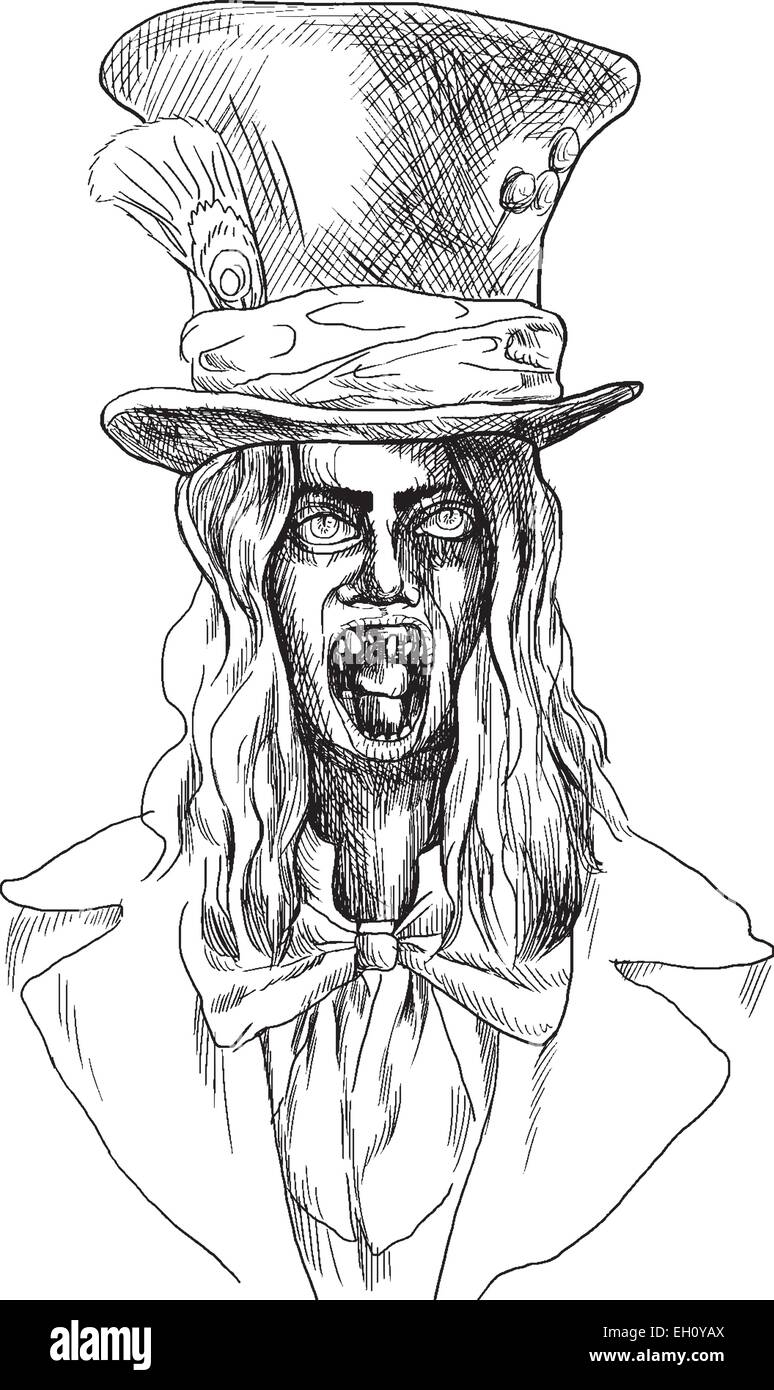 Spooky portrait Stock Vector Images - Alamy