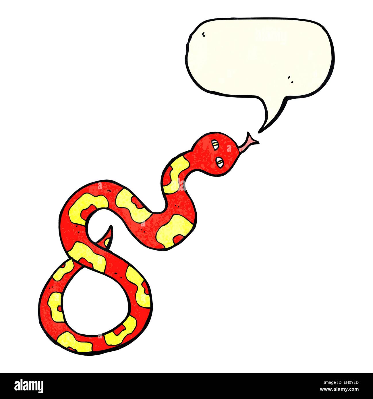 cartoon snake with speech bubble Stock Vector Image & Art - Alamy