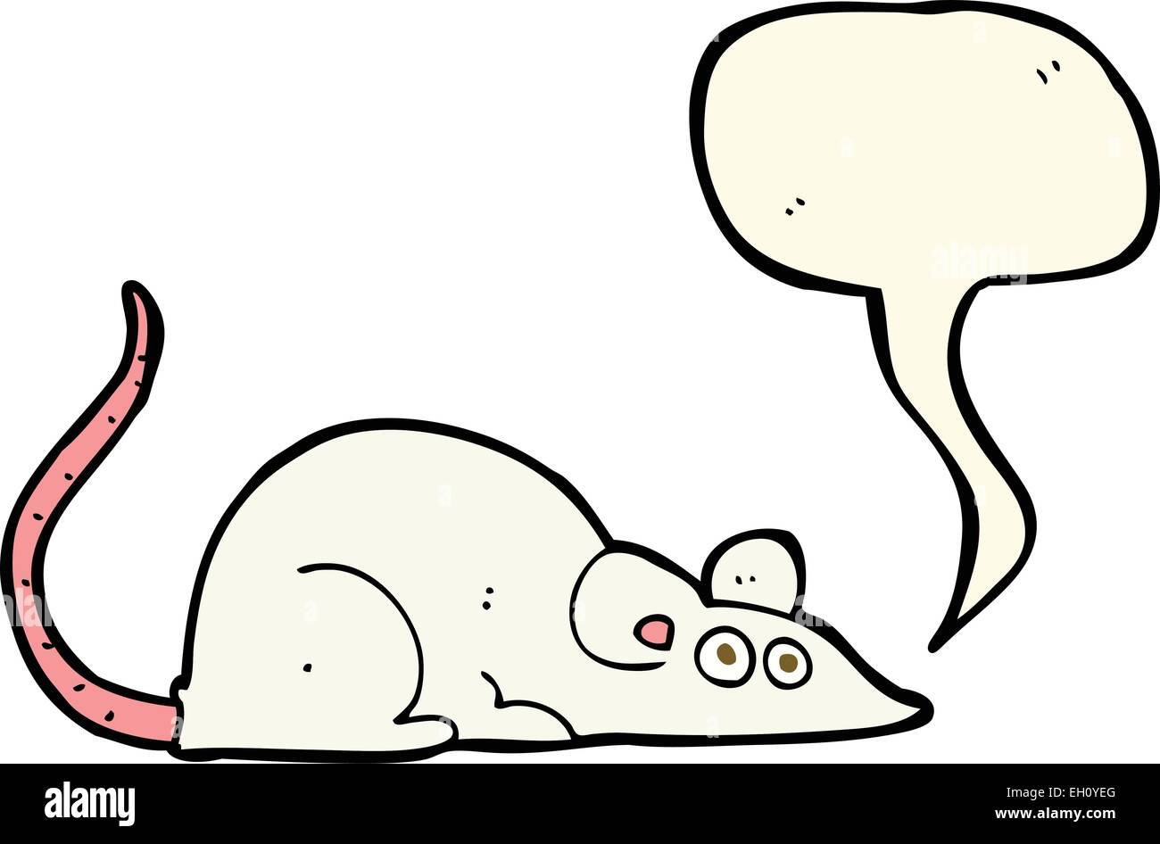 cartoon mouse with speech bubble Stock Vector Image & Art - Alamy