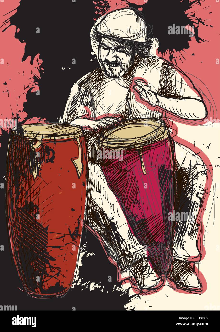 Conga player hi-res stock photography and images - Alamy
