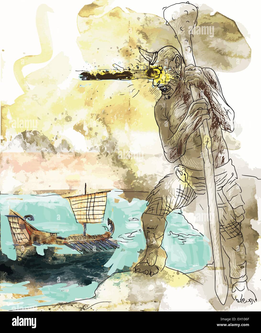 A CYCLOPS in Greek mythology and later Roman mythology, was a member of ...