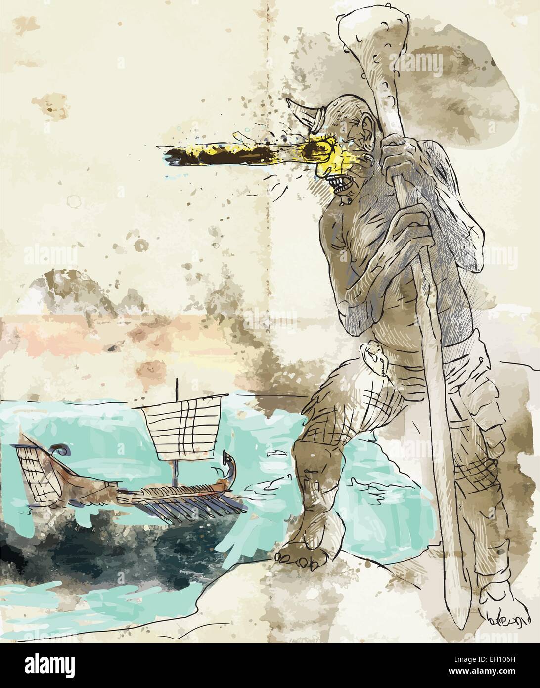 A CYCLOPS in Greek mythology and later Roman mythology, was a member of ...