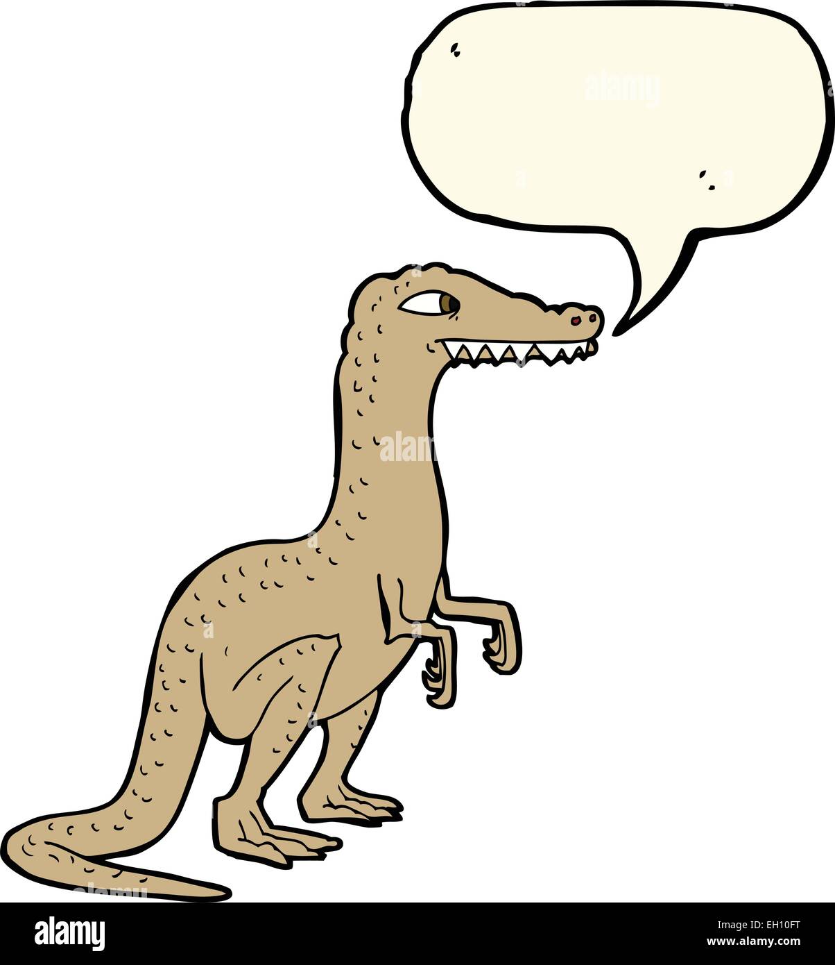 cartoon dinosaur with speech bubble Stock Vector Image & Art - Alamy