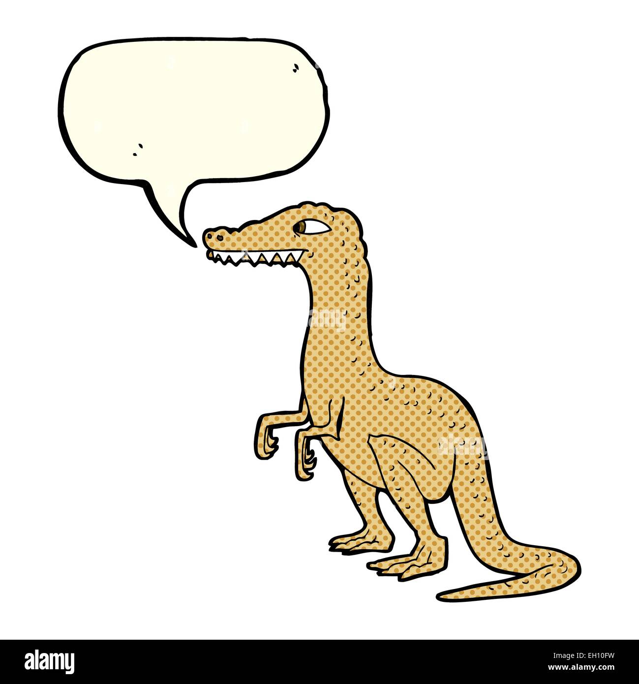 cartoon dinosaur with speech bubble Stock Vector Image & Art - Alamy